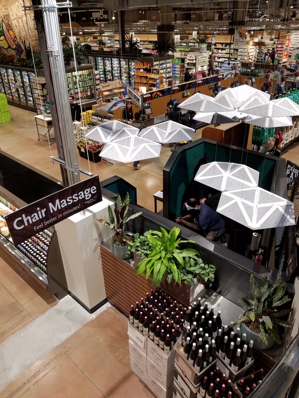 Chair Massage Booth at Whole Foods Lincoln Park Changes Management ...